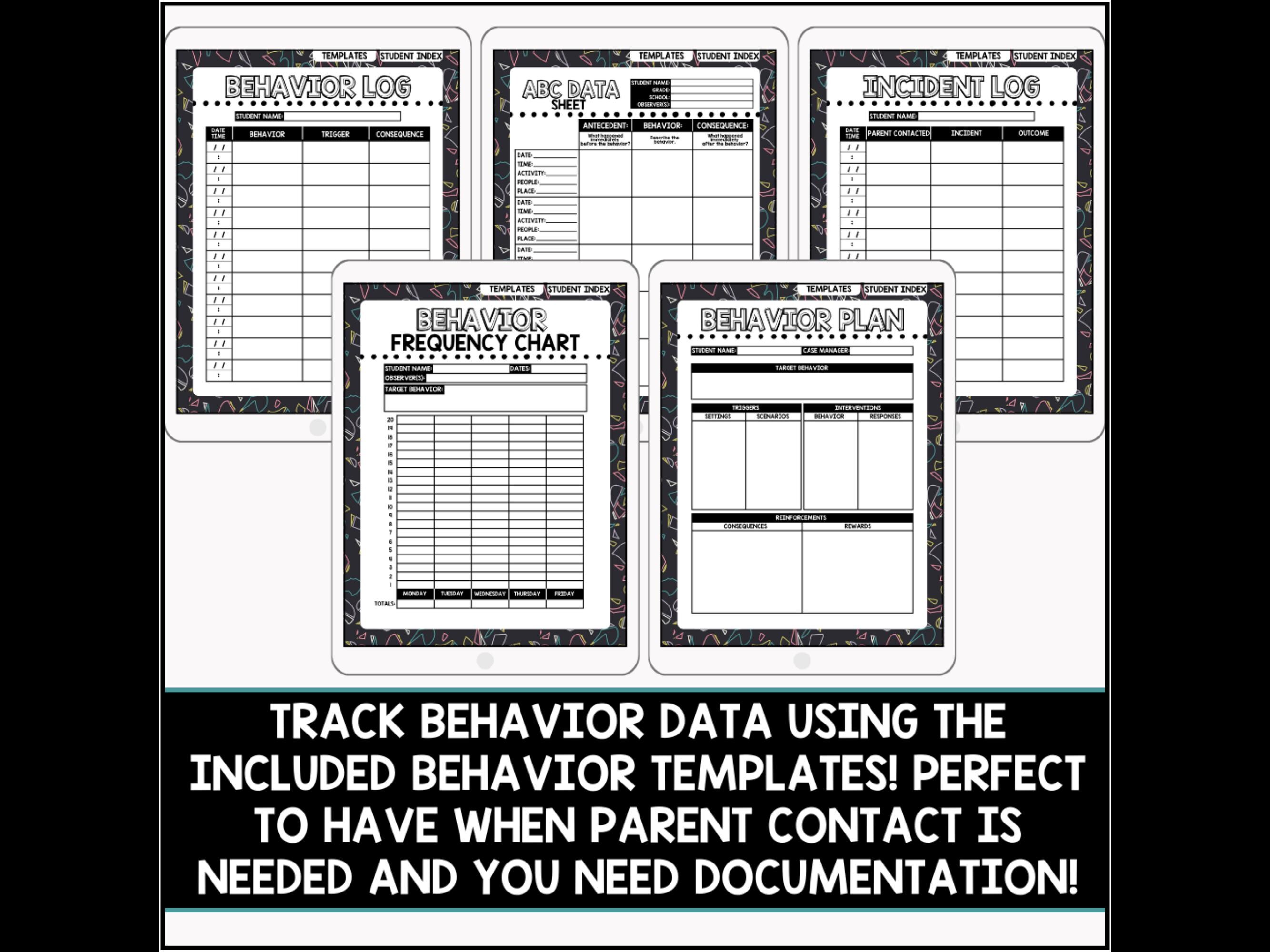 Digital Special Education Notebook, Student Data Tracking Portfolio ...