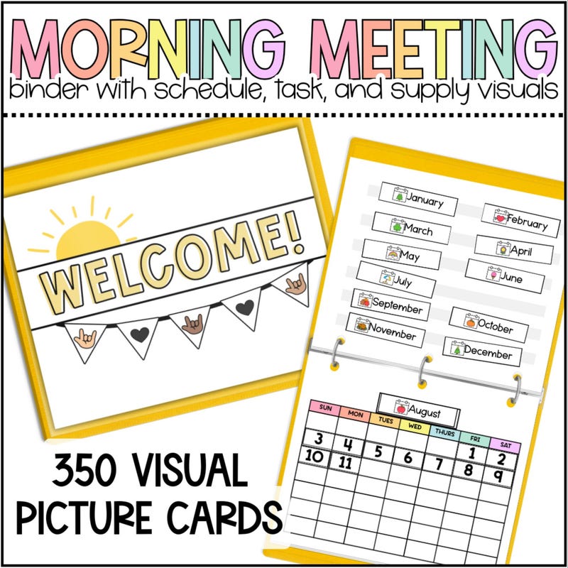 Sped Calendar Binder - Etsy