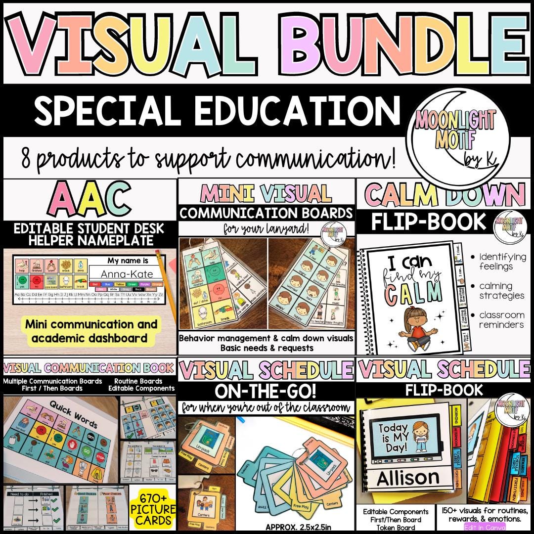 Visual Communication BUNDLE, Autism Resources, Special Education AAC ...