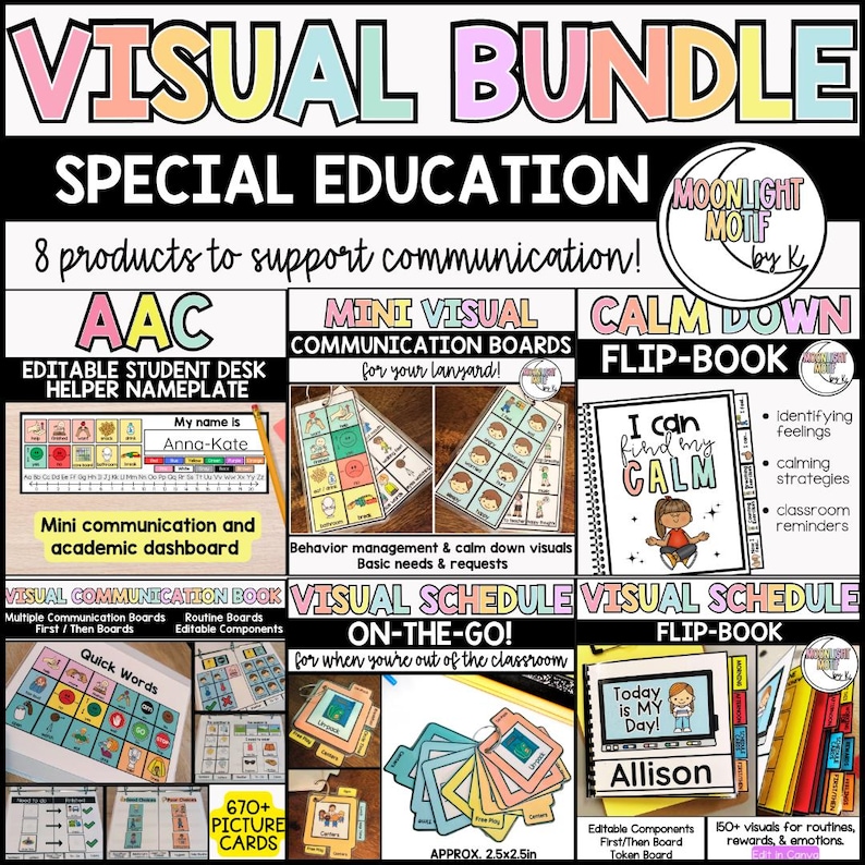 Visual Communication BUNDLE, Autism Resources, Special Education AAC ...