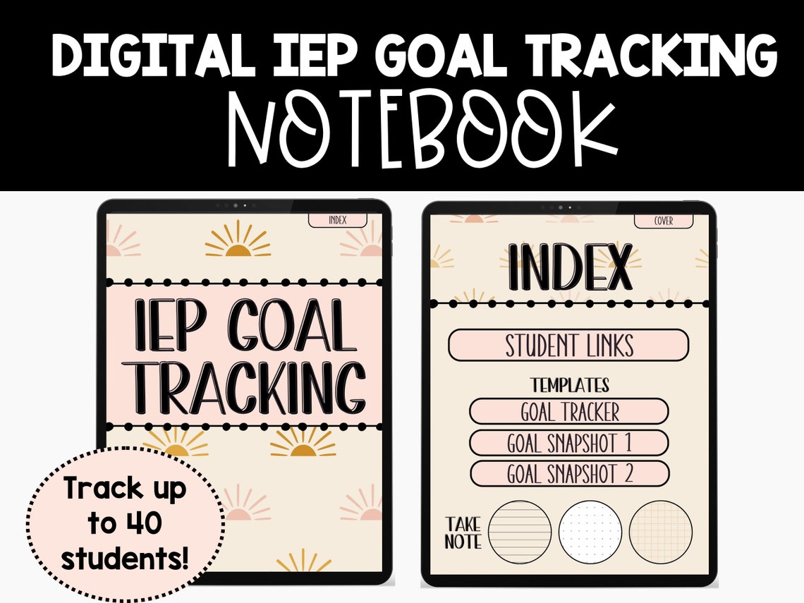 Digital IEP Goal Tracker, IEP Goal Planner, Iep Goal Tracker, Goodnotes ...