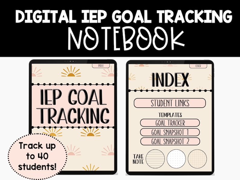 Digital IEP Goal Tracker, IEP Goal Planner, Iep Goal Tracker, Goodnotes ...