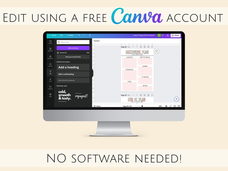 Self Contained Special Education Planner, Editable Teacher Planner, IEP ...