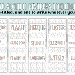 Editable Self Contained Special Education Planner, Editable Boho ...