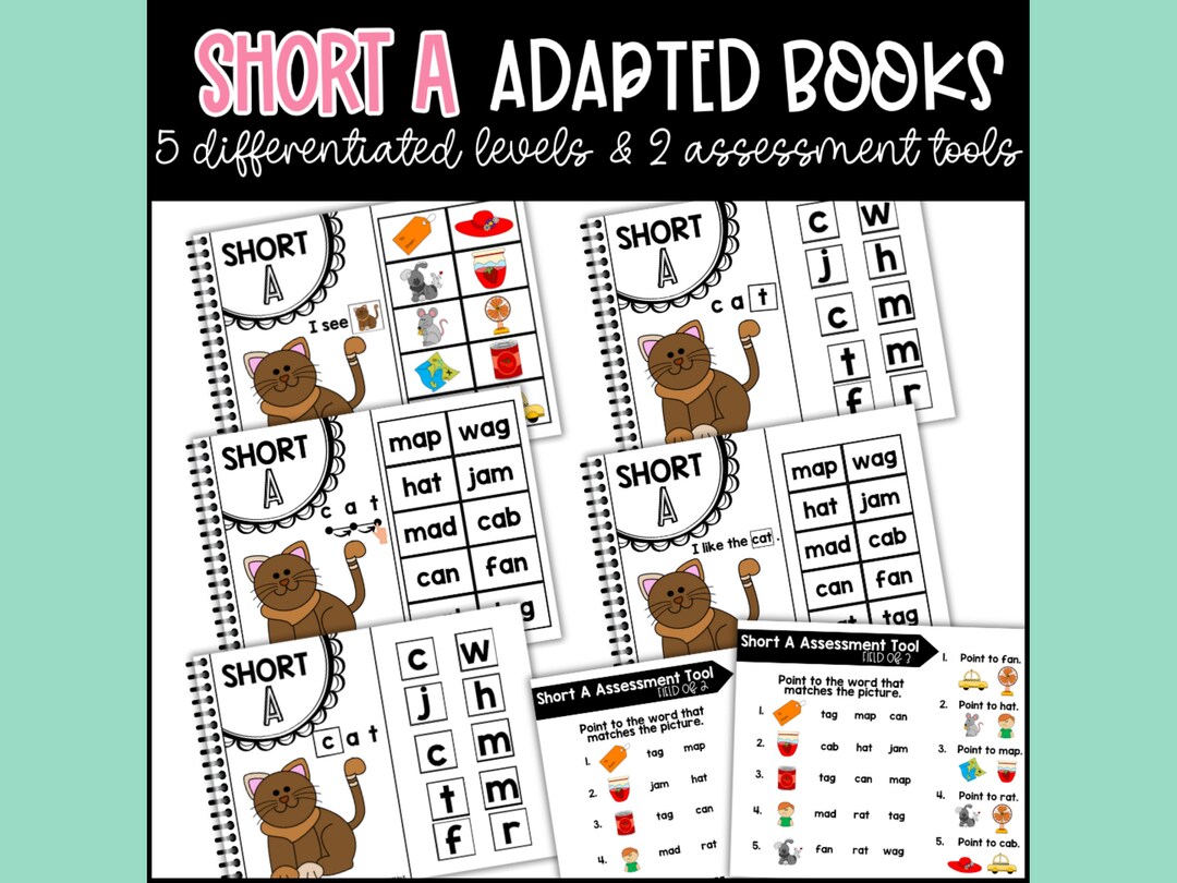 Short A Adapted Books, CVC Adapted Books, Special Education Skill ...