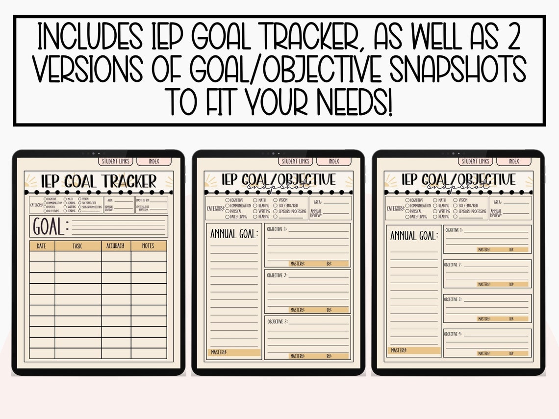 Digital IEP Goal Tracker, IEP Goal Planner, Iep Goal Tracker, Goodnotes ...