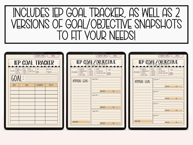 Digital IEP Goal Tracker, IEP Goal Planner, Iep Goal Tracker, Goodnotes ...