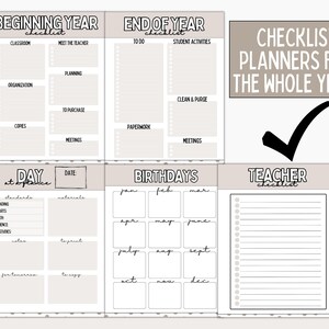 Printable Boho Teacher Planner, Teacher Lesson Planner Organizer, 2023 ...