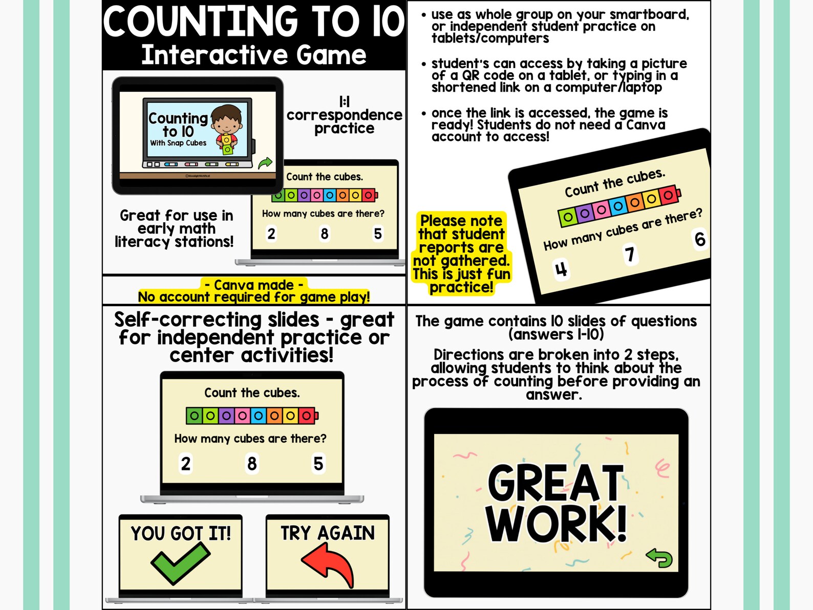 Early Math Skills Learning Games, Digital Kindergarten Math Games ...