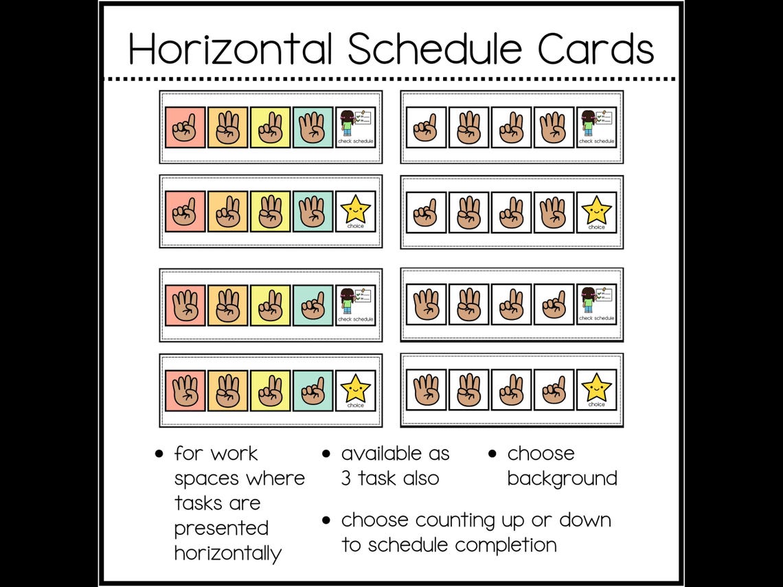Independent Work Station Setup Visuals, Special Education Classroom ...