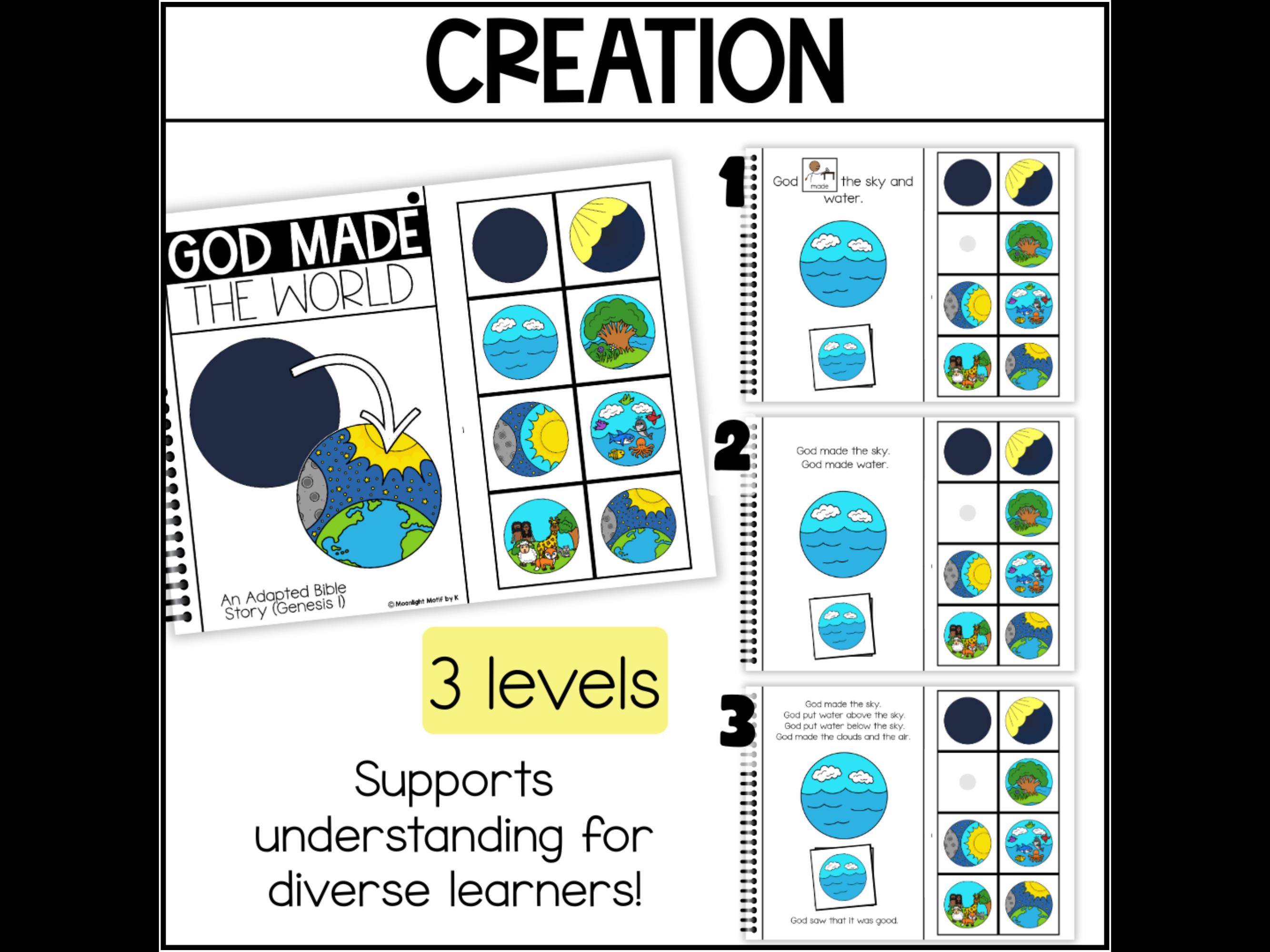 Bible Story Adapted Books Set, Special Education, Sunday School ...