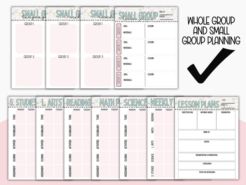 Self Contained Special Education Planner, Editable Terrazzo Teacher ...