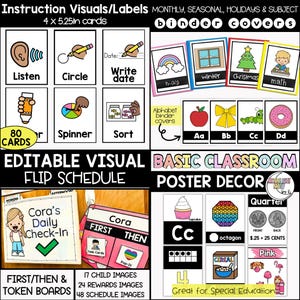 Special Education Classroom Resources Bundle, Visual Communication ...