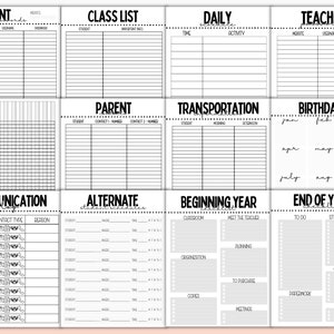 Self Contained Special Education Planner Editable Boho - Etsy