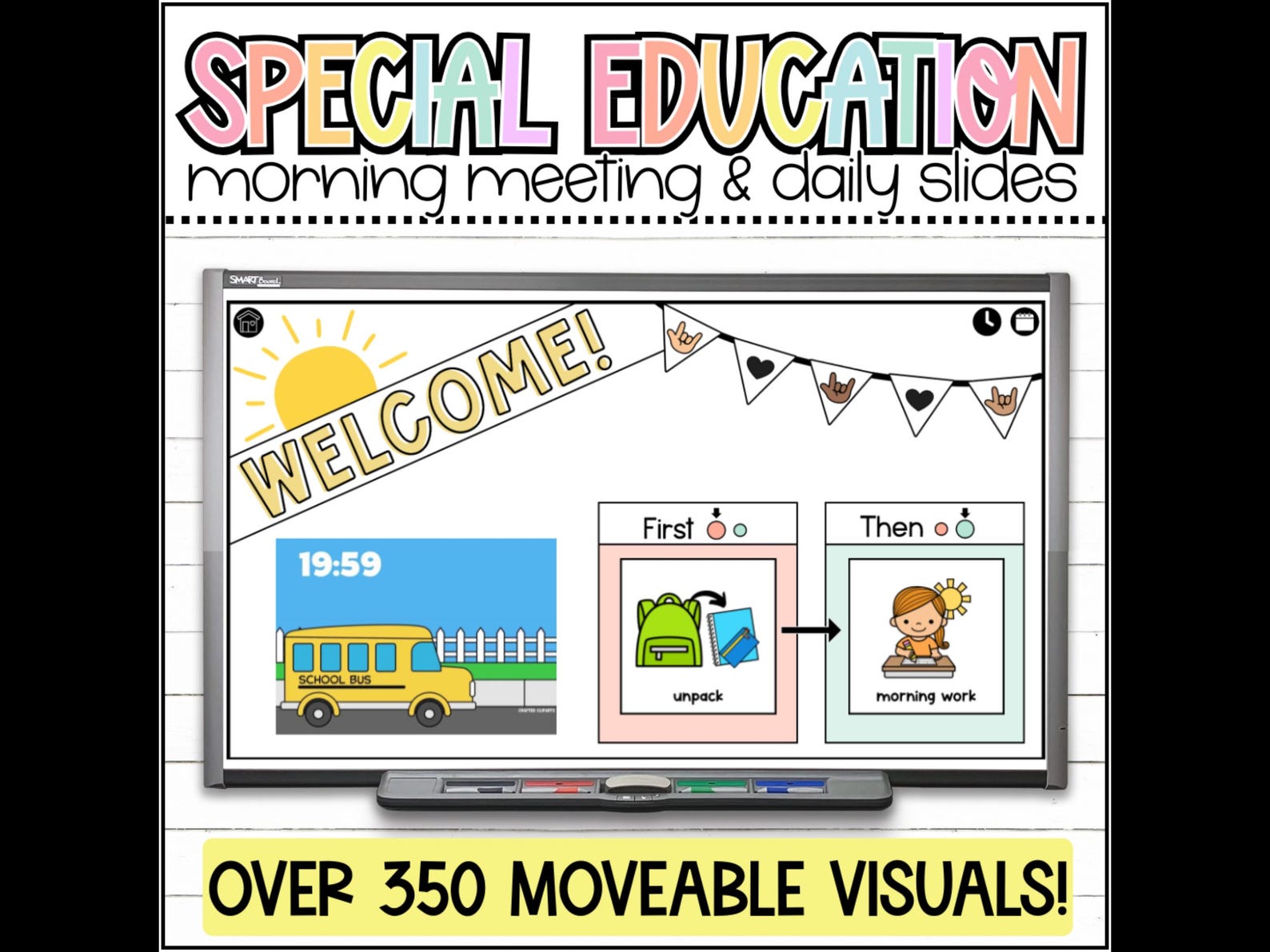 Special Education Morning Meeting, 350+ Moveable Visuals, SPED Daily ...