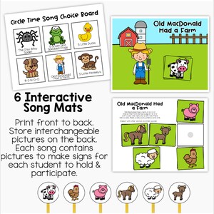 Circle Time Visuals, Prek Morning Meeting Visuals, Circle Time Mini ...