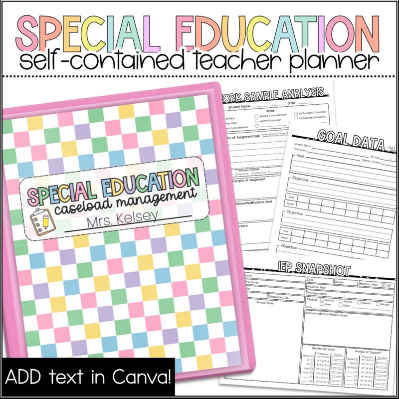 Teacher Planner Checker - Etsy