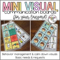 Rainbow Tiered Lanyard Visuals 2.0 Special Education Resource/tool ...