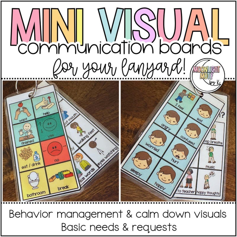 Special Education Visual Lanyard - Etsy