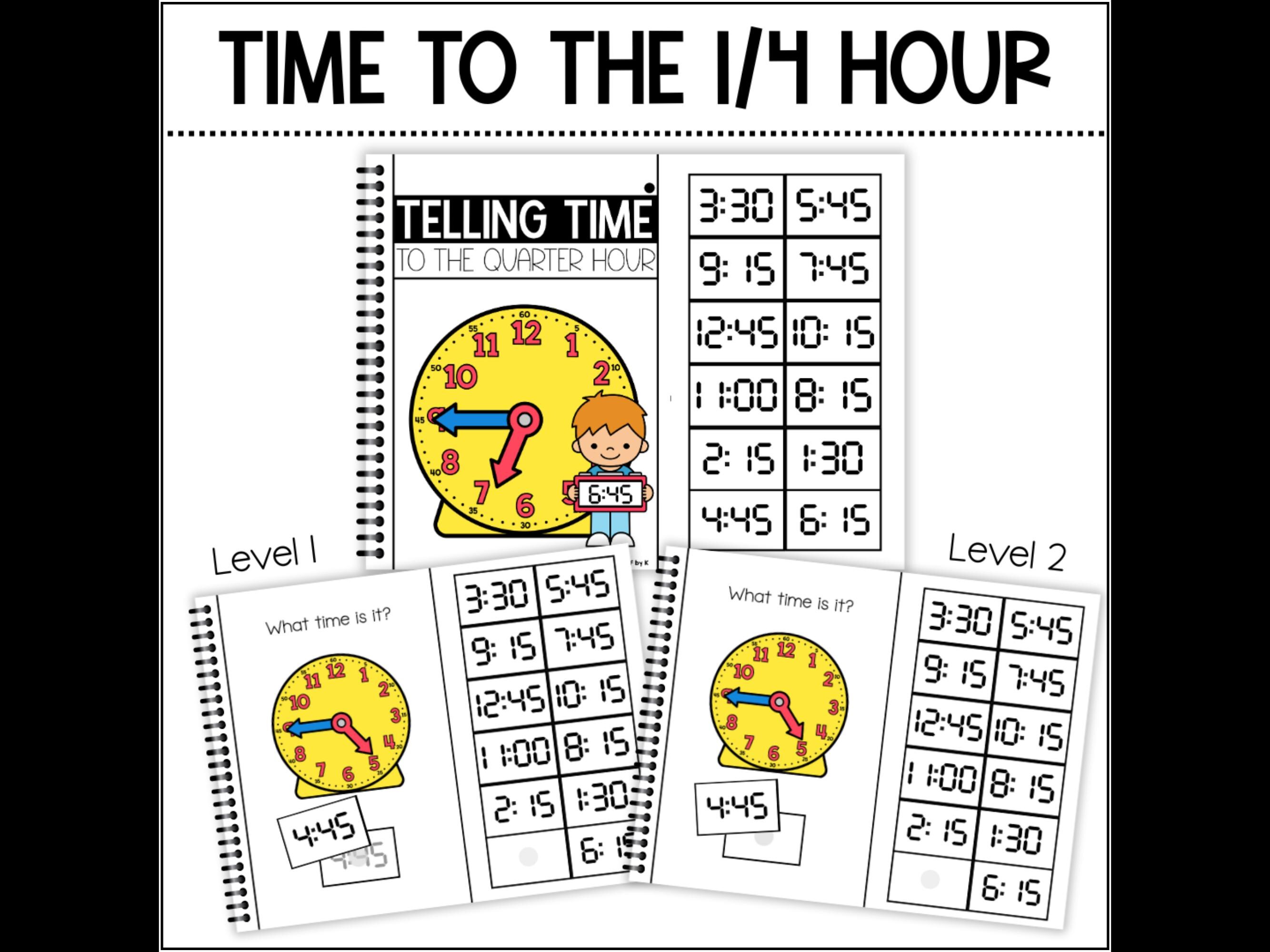 Telling Time Adapted Books, Special Education Visual Supports, Telling ...