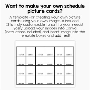 Editable Portable Visual Schedule, Lanyard Visual Schedule, Special ...