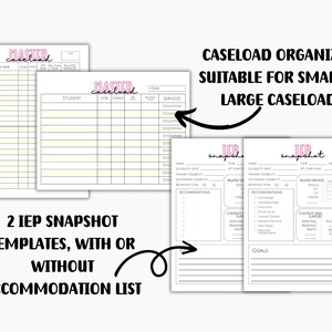 Editable Special Education Planner Binder, Caseload Canva Templates ...