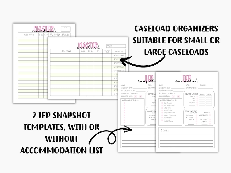 Editable Special Education Planner Binder, Caseload Canva Templates ...