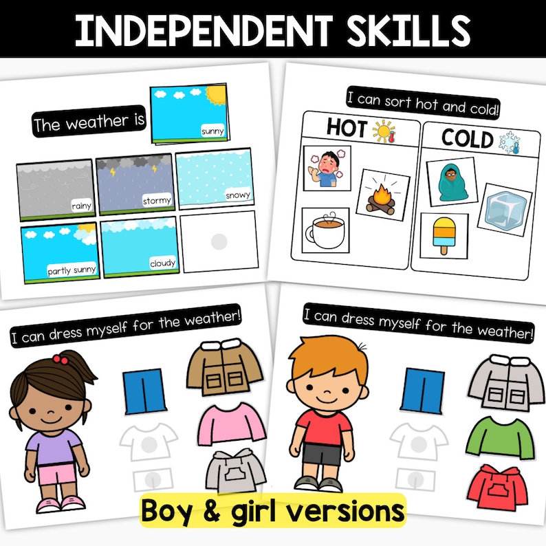 Printable Life Skills Adapted Binder, Daily Living Skills Practice ... Printable Life Skills Adapted Binder, Daily Living Skills Practice ...