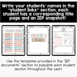 Digital SELF CONTAINED Boho Special Education Planner, Caseload and ...