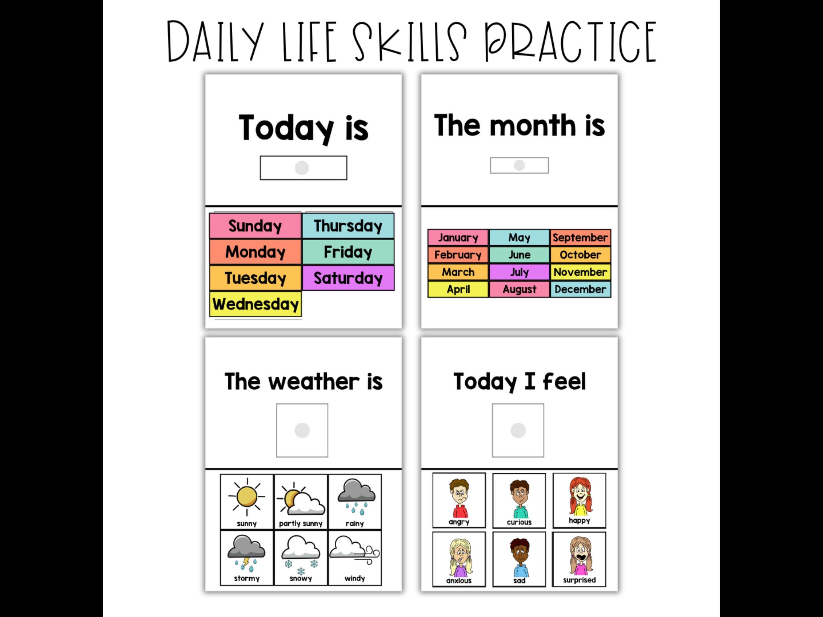 Morning Warm-up Binder, Morning Meeting Binder, Special Education ...