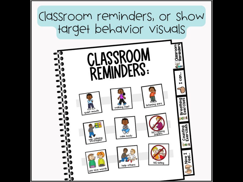 Calm Down Flipbook, Calming Strategies, Special Education, Autism ...