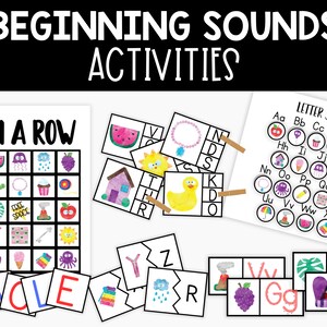 Phonics Activities, Beginning Letter Sound Games, Kindergarten Letter ...