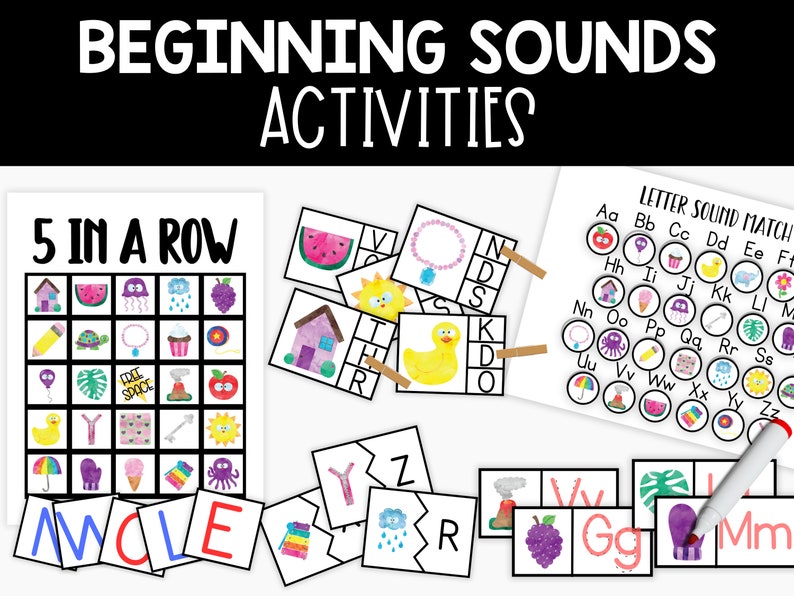 Phonics Activities, Beginning Letter Sound Games, Kindergarten Letter ...