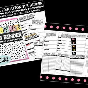 Editable Special Education and Sped Sub Binder Bundle, Classroom ...