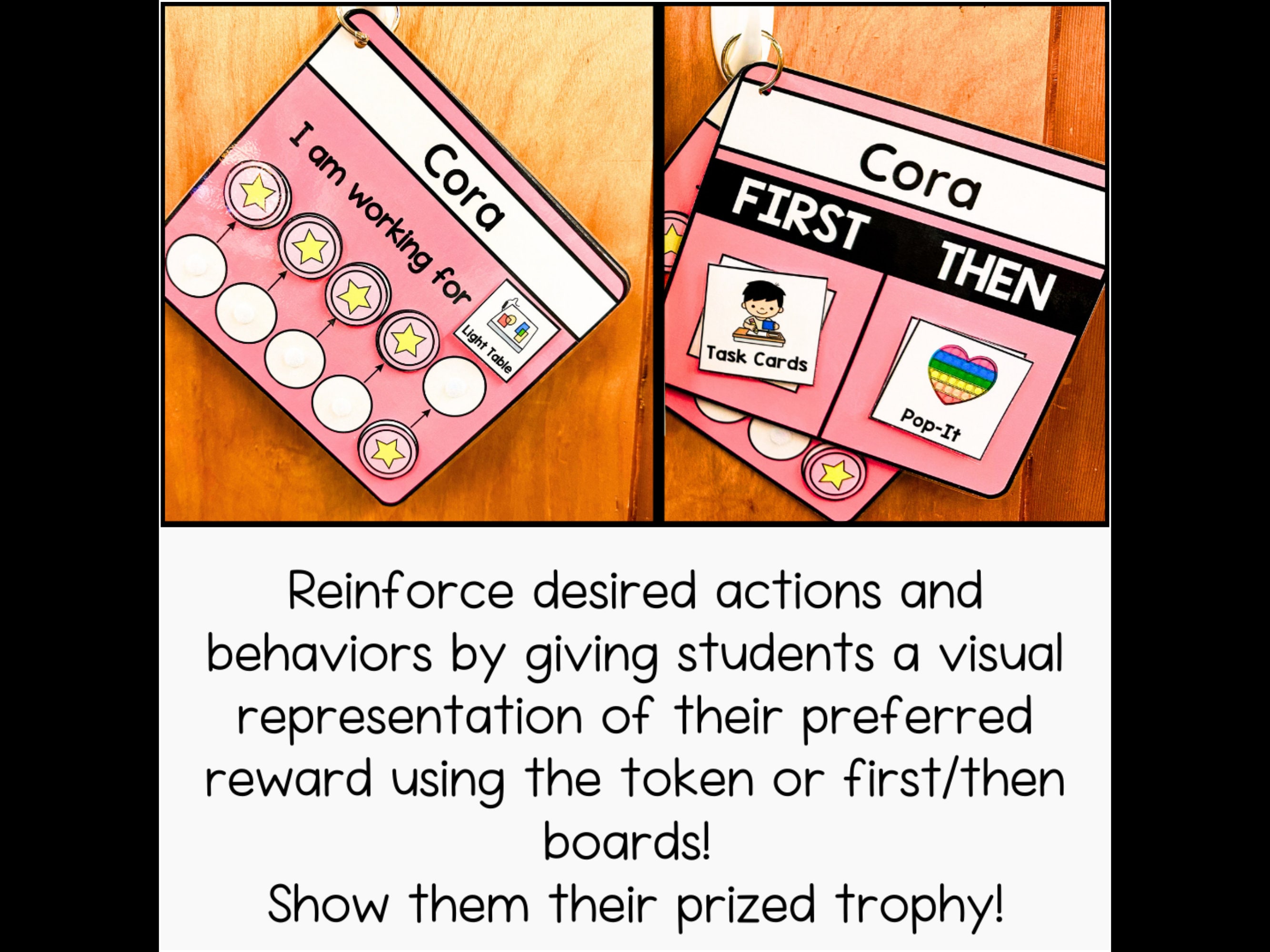 Editable Visual Flip Schedule, First Then Boards, Token Boards, SPED ...