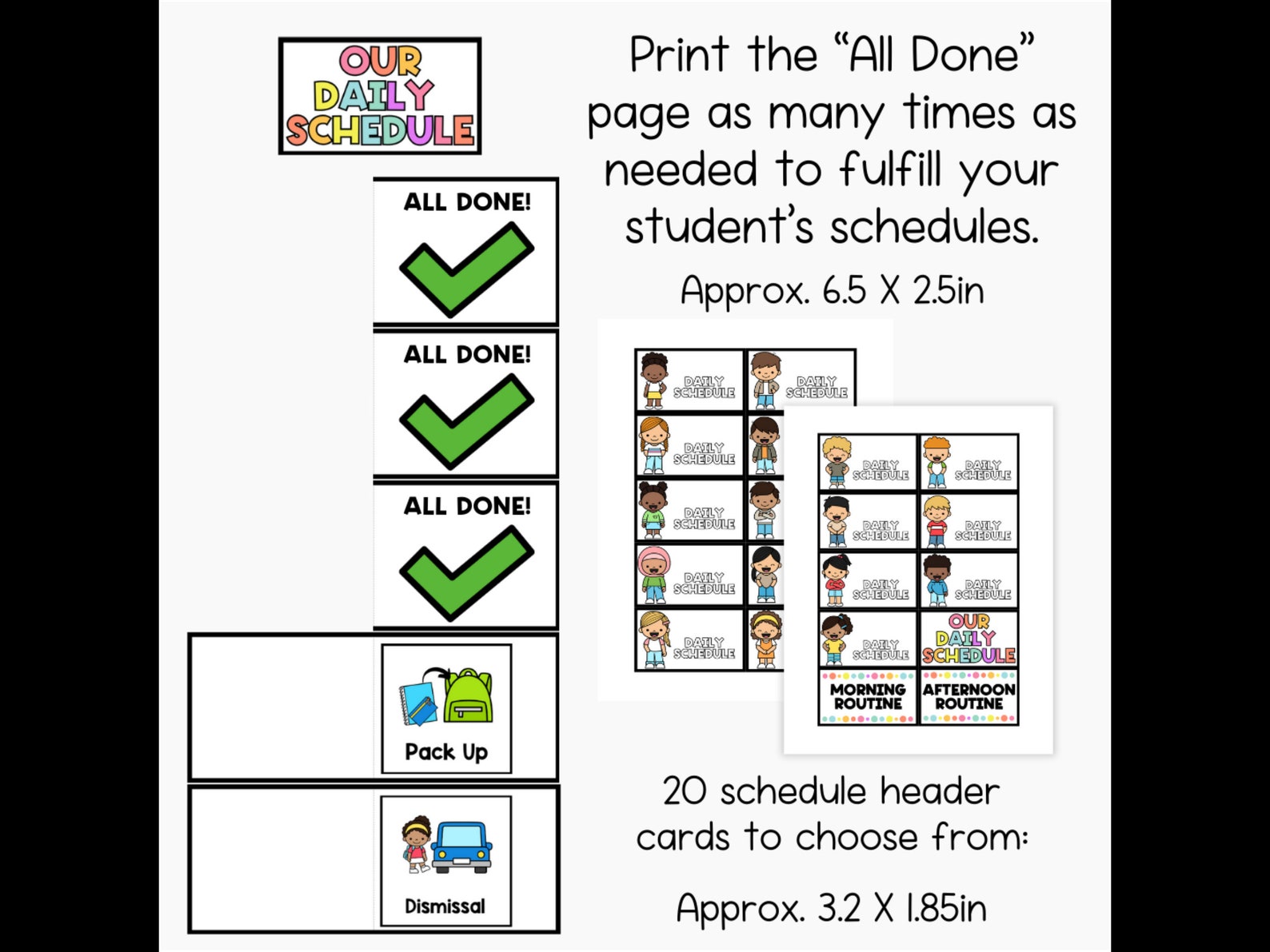 Editable Visual Flip Schedule, First Then Boards, Token Boards, SPED ...