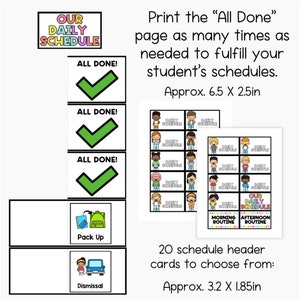Editable Visual Flip Schedule, First Then Boards, Token Boards, SPED ...