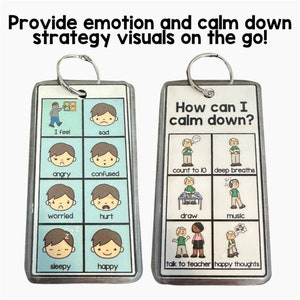 Portable Mini Communication Boards, Lanyard Visuals on the Go, Special ...