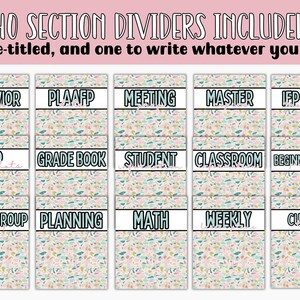 Editable Self Contained Special Education Planner, Terrazzo Teacher ...