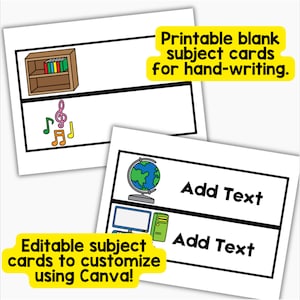 Editable Daily Classroom Schedule Visuals, Special Education Visual ...