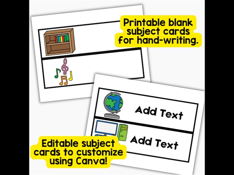 Editable Daily Classroom Schedule Visuals, Special Education Visual ...