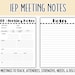 Editable Parent IEP Binder, Printable IEP Meeting Tracker, Editable ...