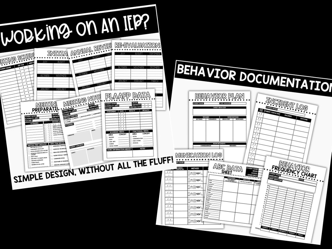 Editable Special Education and Sped Sub Binder Bundle, Classroom ...