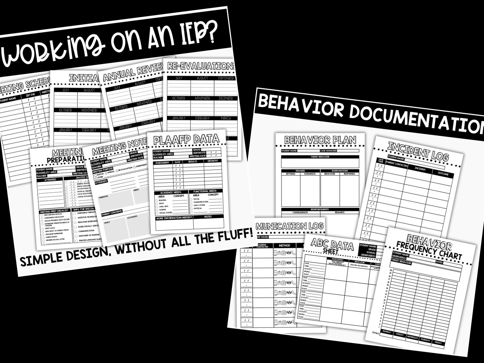 Editable Special Education and Sped Sub Binder Bundle, Classroom ...