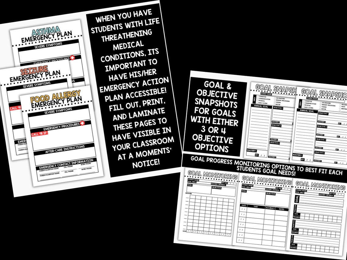 Editable Special Education and Sped Sub Binder Bundle, Classroom ...