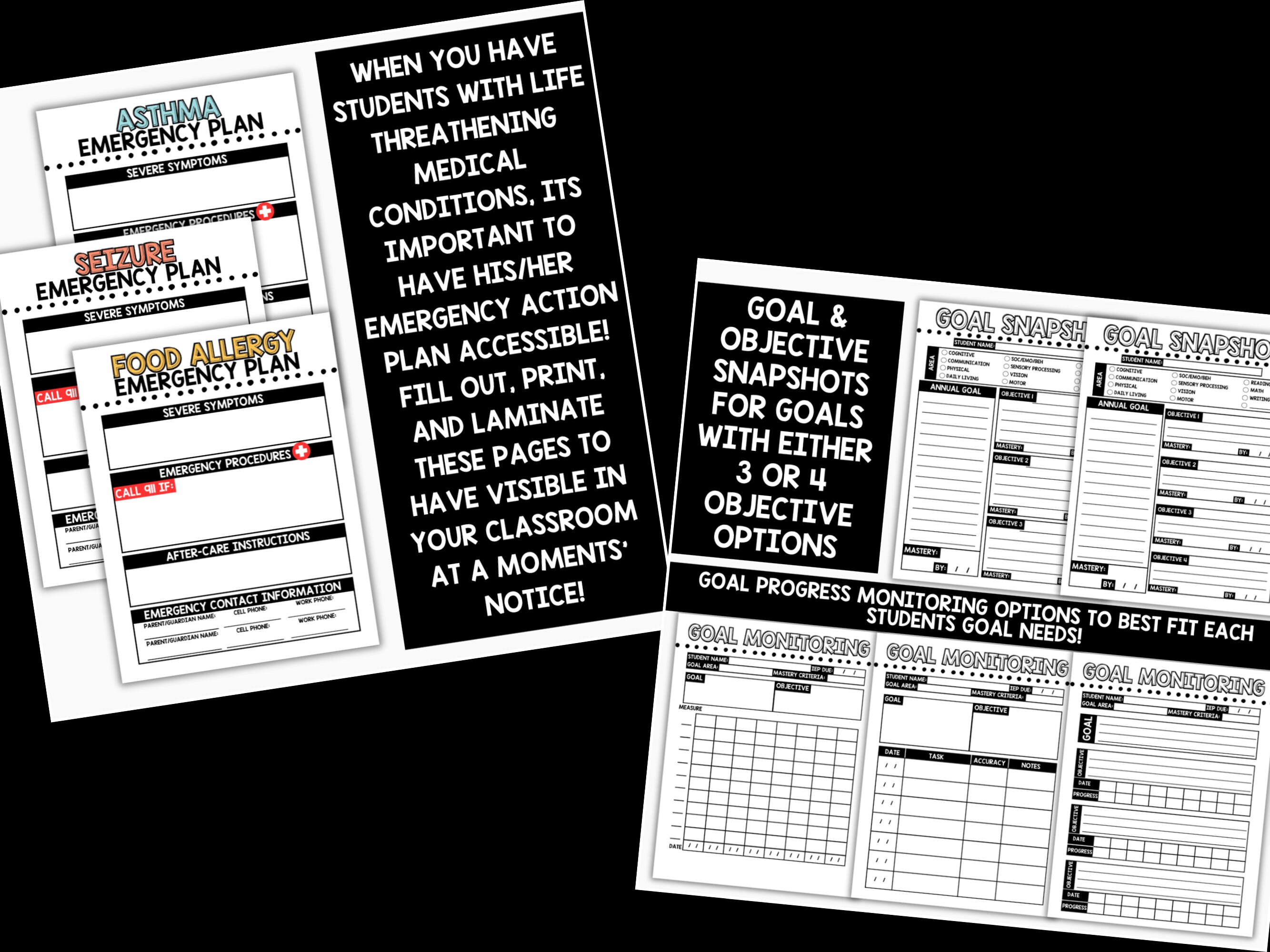 Editable Special Education and Sped Sub Binder Bundle, Classroom ...