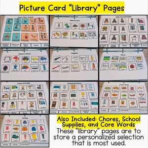 Visual Communication Book for Non-verbal, Choice Board Binder, Visual ...