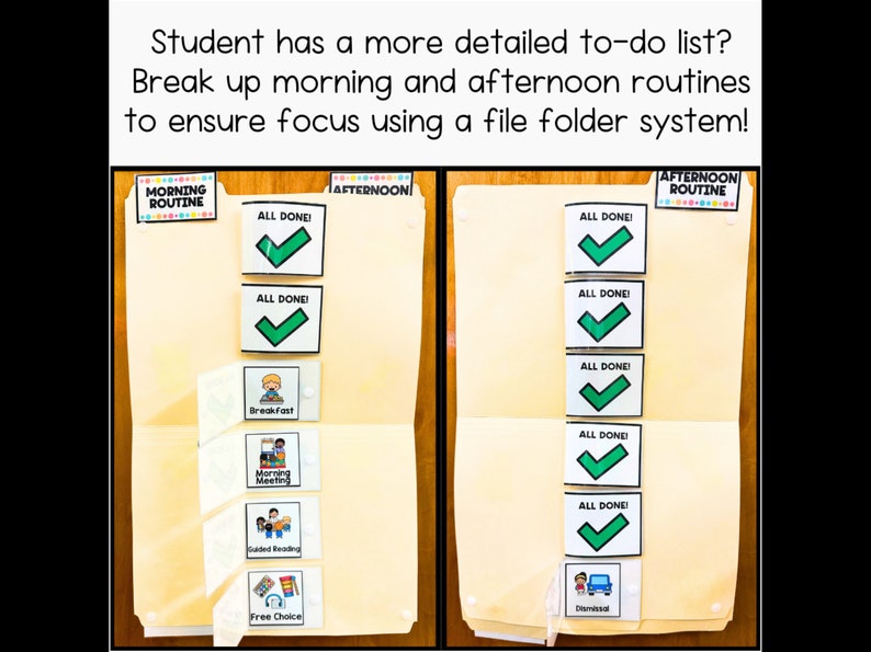 Editable Visual Flip Schedule, First Then Boards, Token Boards, SPED ...