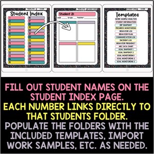 Digital Special Education Notebook, Student Data Tracking Portfolio ...