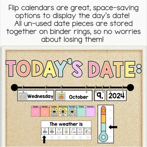 Morning Meeting Flip Calendar for Special Education, AAC Visual ...